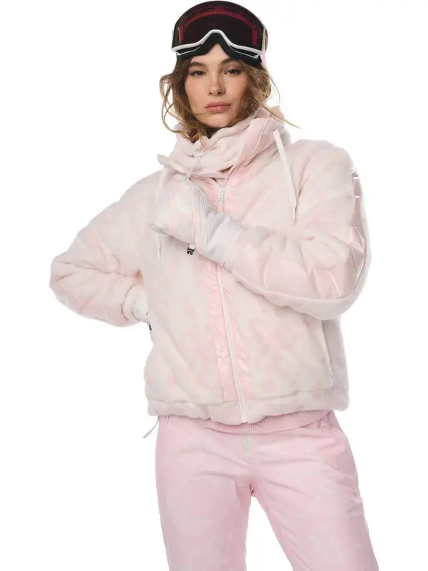 LoveShackFancy X Bogner Fire+ice Ninetta3 Printed Fleece Jacket - Chantilly