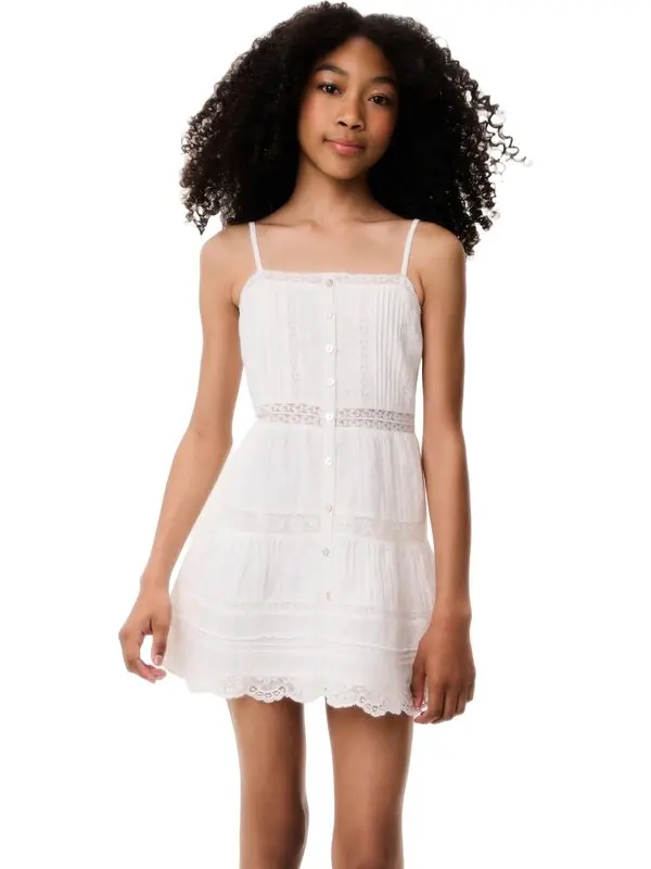 LoveShackFancy Tween Charlize Mini Dress - Optic White