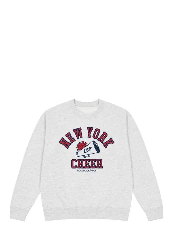 LoveShackFancy First Port Nyc Cheer Sweatshirt - Grey