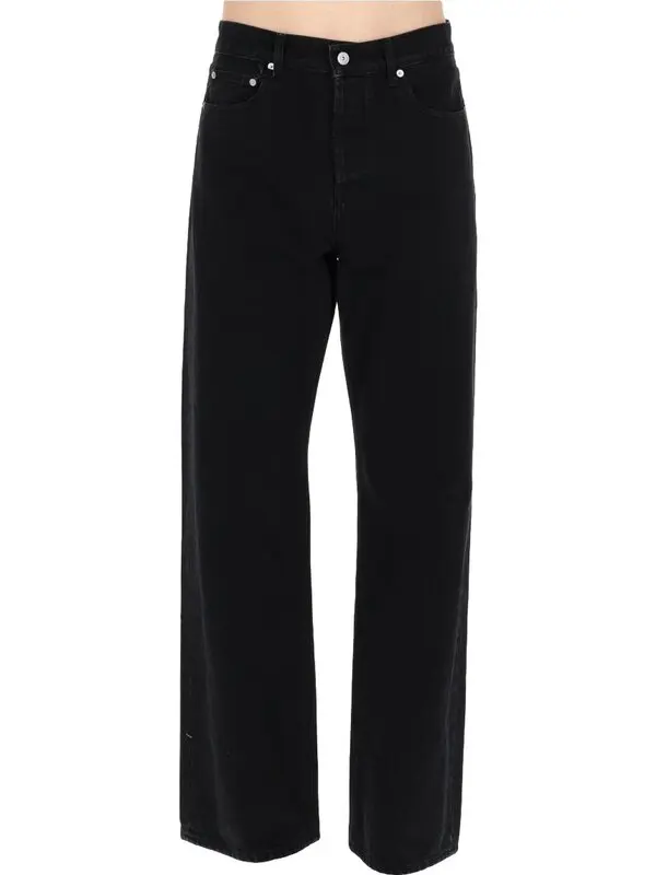 Jacquemus High-waisted Straight-leg Jeans - Black