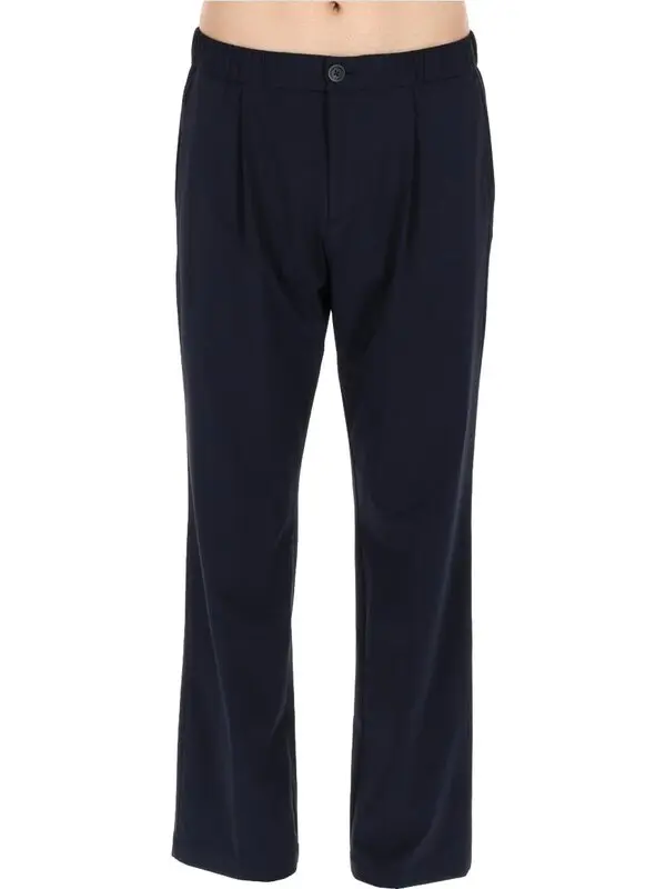 Herno Relaxed Fit Pull-on Trousers With Elasticated Waistband - Blue