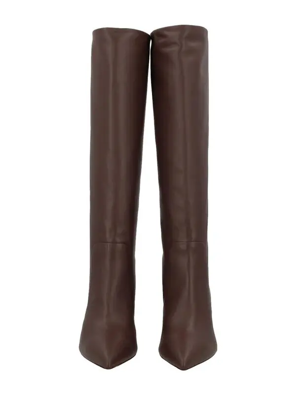 Paris Texas Leather Ankle Boots - Brown