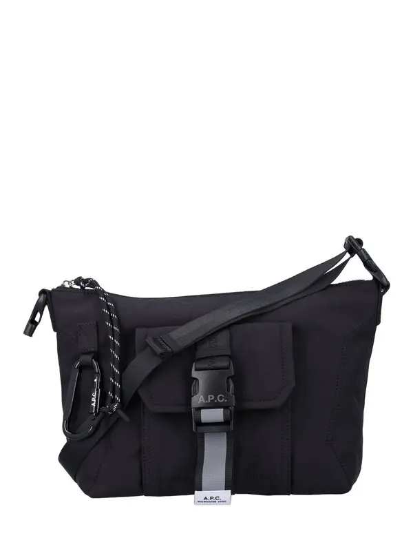 A.p.c. 100% Nylon Cross Body Bag - Nero