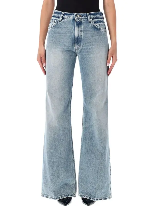 HAIKURE High-waist Flare Jeans - Pollock Light Blue