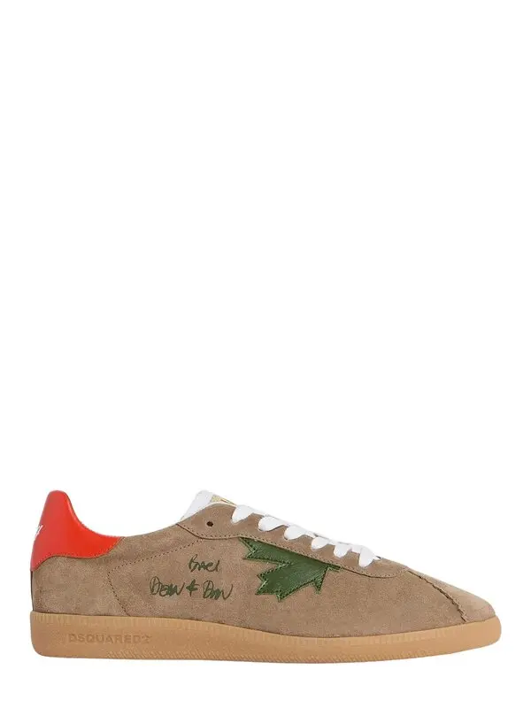 Dsquared2 Rebels" Sneakers With Leaf Embellishment - Brown