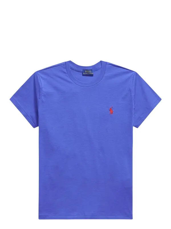 Ralph Lauren Classic Crewneck T-shirt With Logo Detail - Navy
