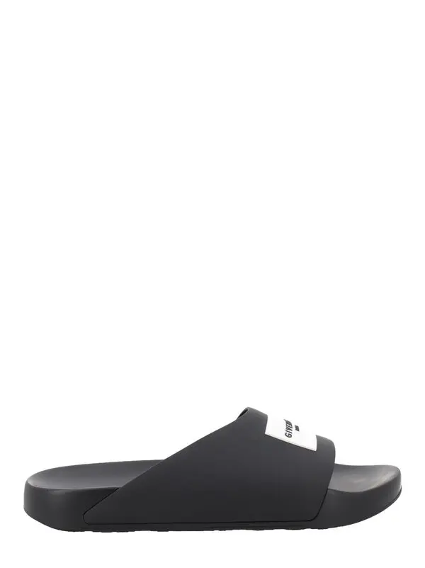 Givenchy Logo Slip-on Slides - Black