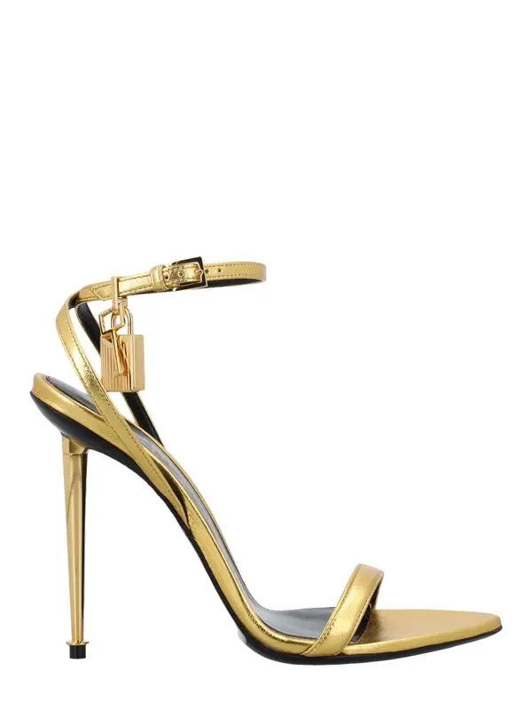 TOM FORD Pointed-toe Buckle Ankle Strap Stiletto Sandals - Oro