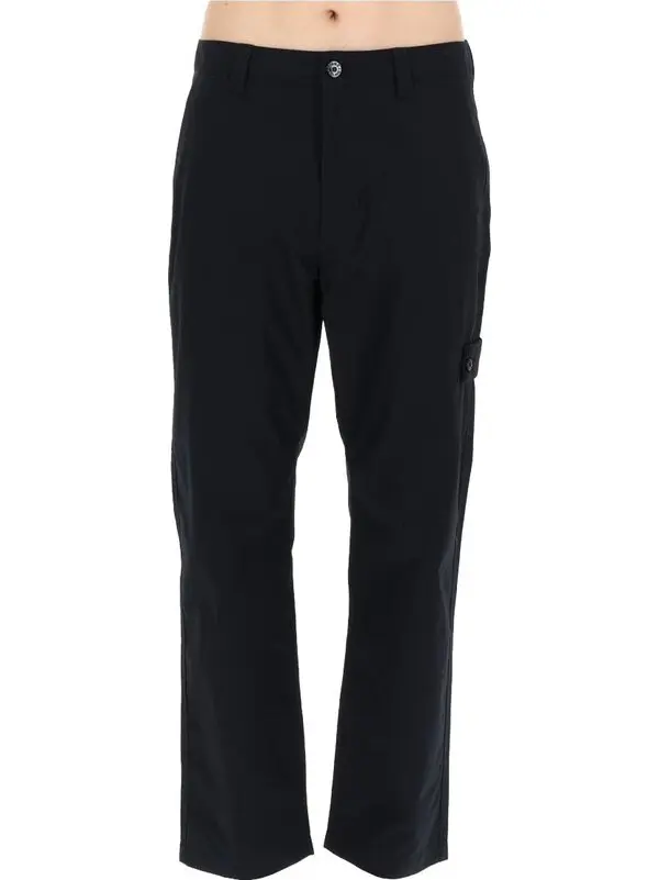 Stone Island Cotton Trousers - Black