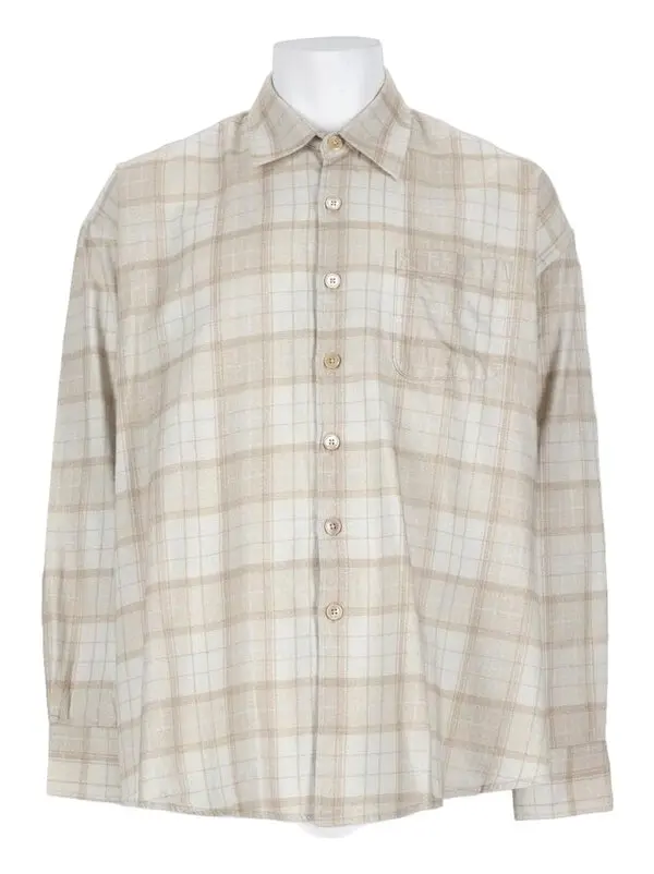 Our Legacy Stella Check Print Shirt - Beige