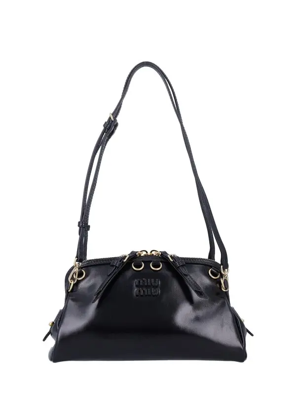 Miu Miu Italian Calfskin Small Handbag - Nero