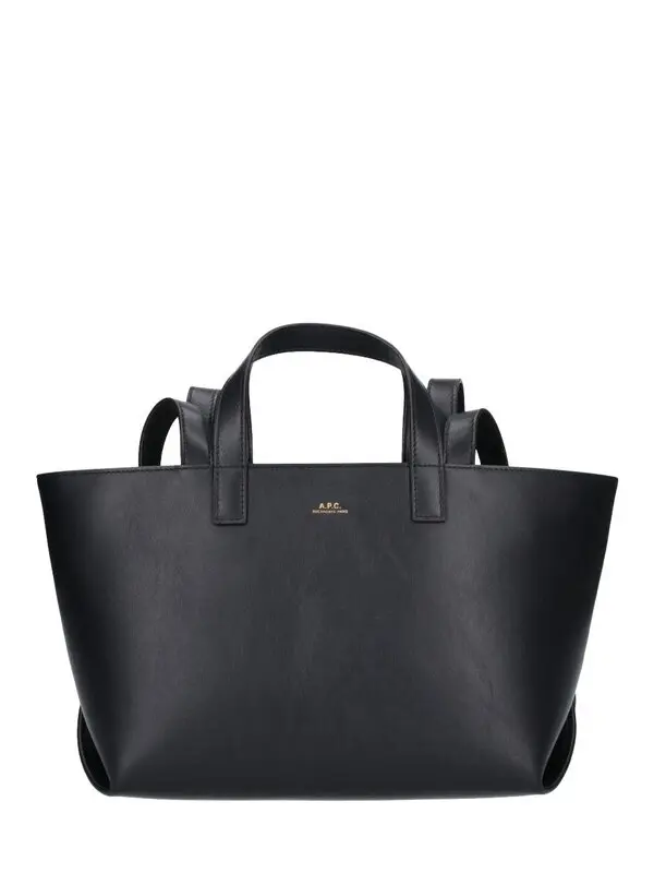 A.p.c. Leather Shoulder Bag - Black