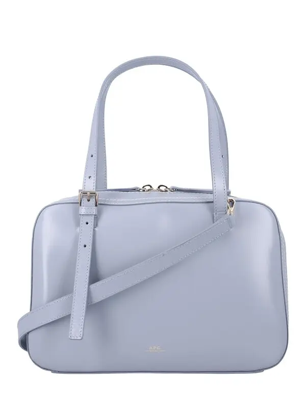 A.p.c. Leather Tote Bag - Steel Blue