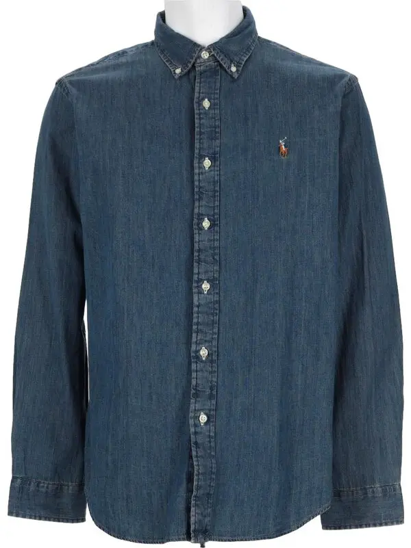 Polo Ralph Lauren 100% Cotton Shirt, Made In Bangladesh - Denim