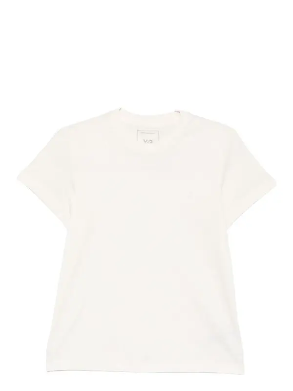 Y3 Logo Cotton T-shirt - White