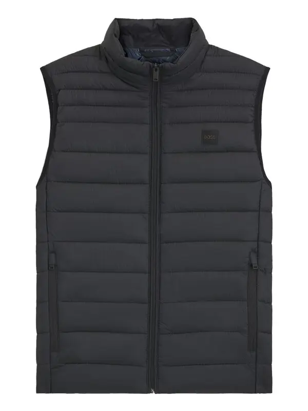 BOSS Water-repellent Vest With Logo Patch - Black