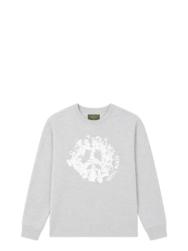 DENIM TEARS Peace Wreath Thermal /white - Grey