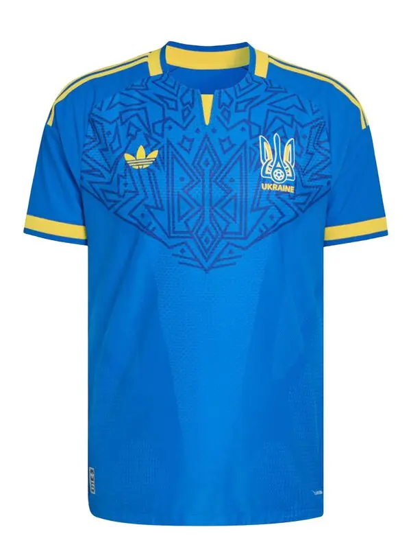 Adidas Ukraine 26 Away Authentic Jersey 'glow - Blue