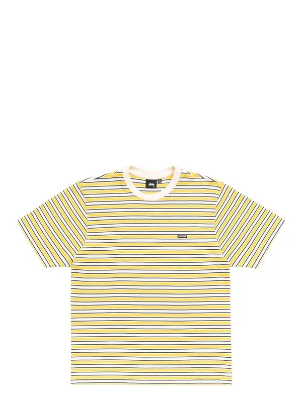 StÜssy Beach Stripe T-shirt - Yellow