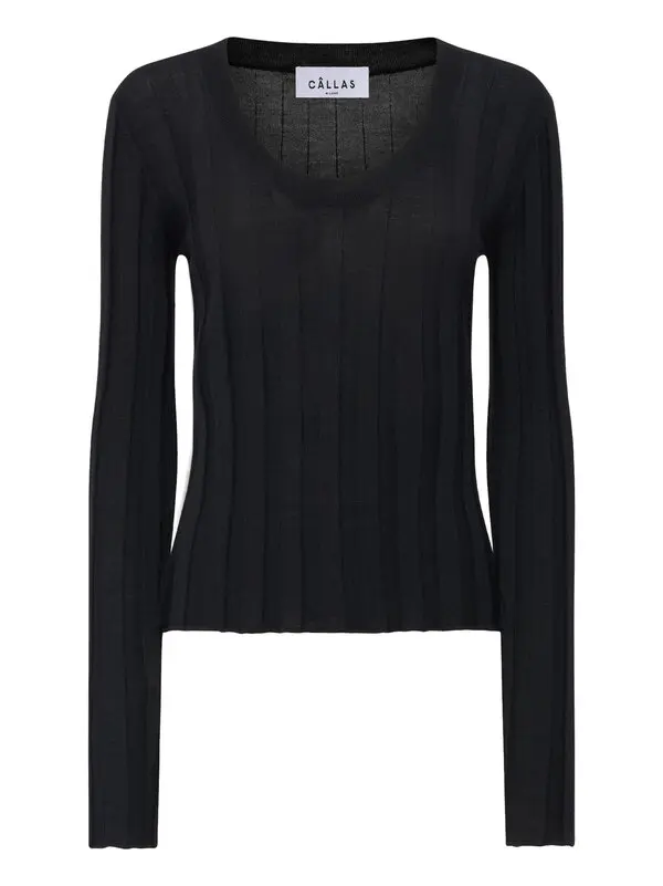 CALLAS MILANO Permanent Collection Margot Sweater - Black