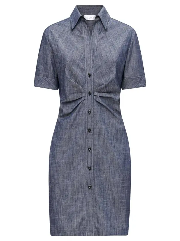 CALLAS MILANO Permanent Collection Ondine Shirtdress - Navy
