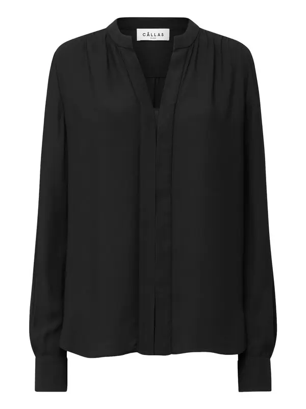 CALLAS MILANO Permanent Collection Athena Crewneck Top - Black
