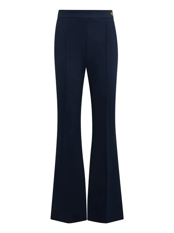CALLAS MILANO Permanent Collection Lola Jersey Crop Flare Pants - Navy