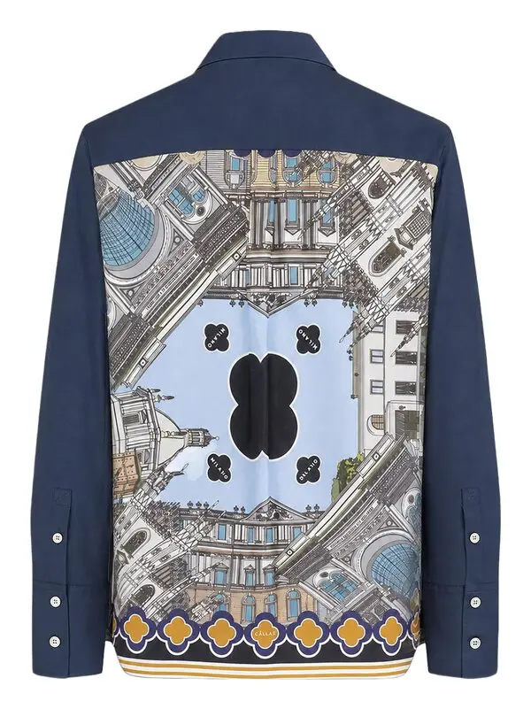 CALLAS MILANO Permanent Collection Sirene Milano Shirt - Navy/navy