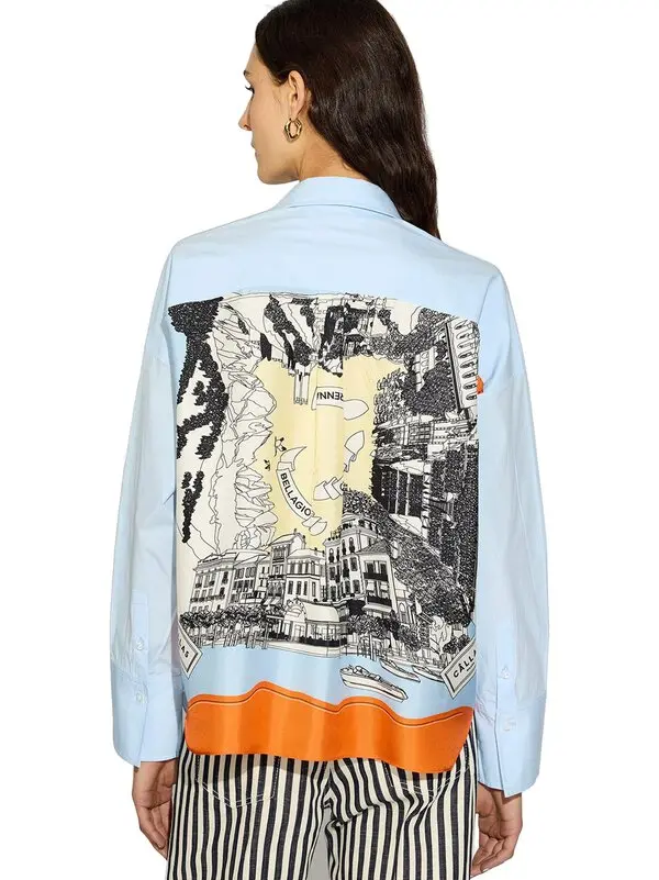 CALLAS MILANO Permanent Collection Sirene Como Lake Shirt - Pale Blue