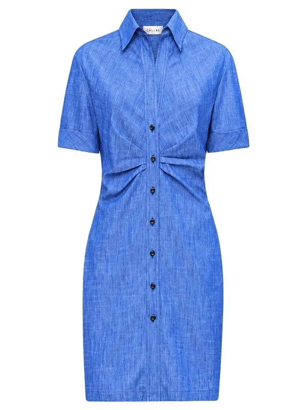 CALLAS MILANO Permanent Collection Ondine Shirtdress - Light Indigo