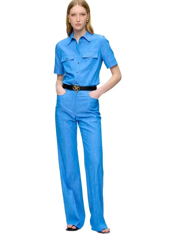 CALLAS MILANO Permanent Collection Vesper Denim Shirt - Indigo