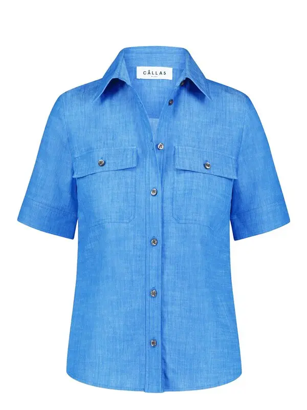 CALLAS MILANO Permanent Collection Vesper Denim Shirt - Indigo