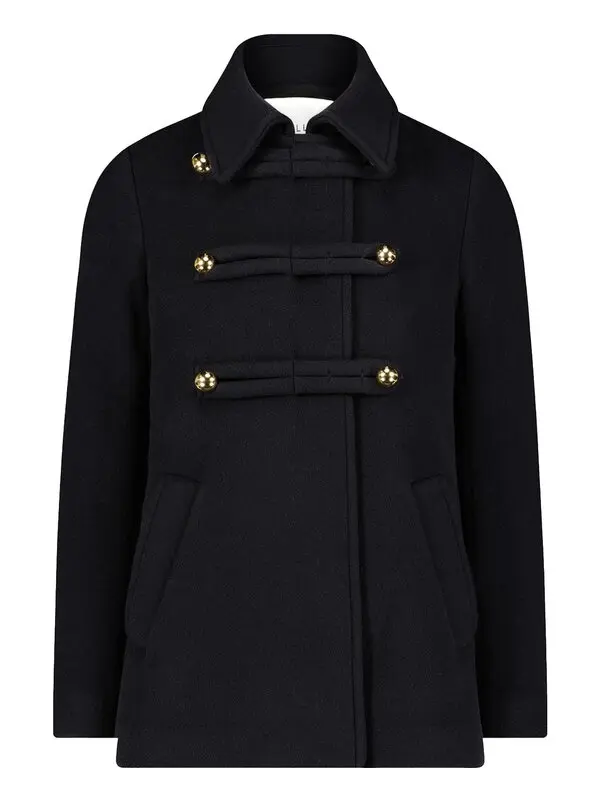CALLAS MILANO Permanent Collection Clara Pea Coat - Black