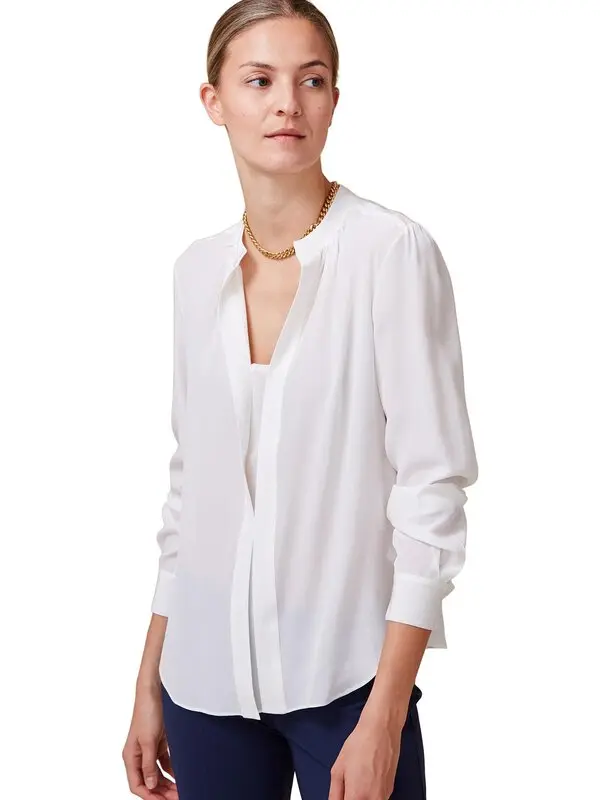 CALLAS MILANO Olympia Silk Blouse - Ivory