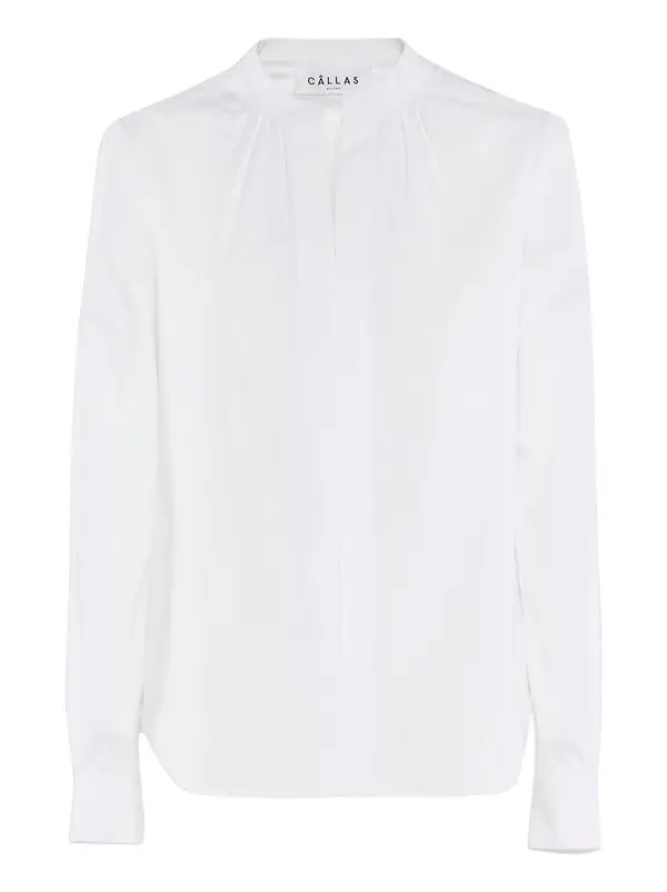 CALLAS MILANO Olympia Poplin Blouse - White