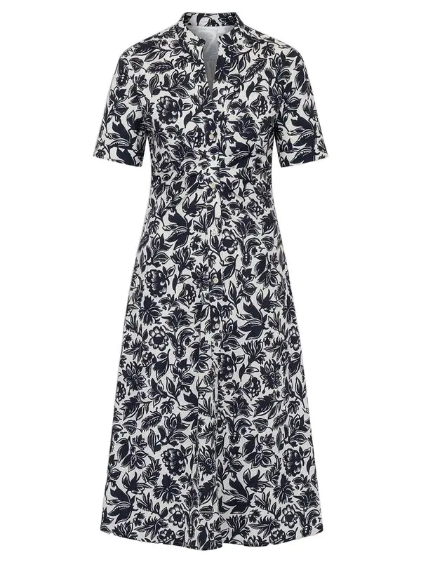 CALLAS MILANO Ss26 Noor Short Sleeve Shirtdress - Black/white