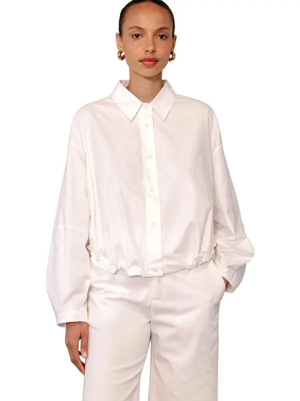 CALLAS MILANO Ss26 Lille Blouson Shirt - White