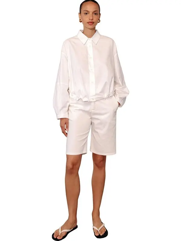 CALLAS MILANO Ss26 Kasmin Tailored Bermuda Shorts - White