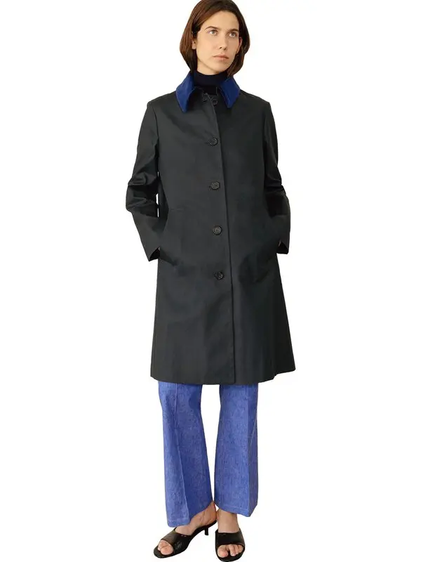 FW26 Ps26 Alaine Canvas Coat - Navy