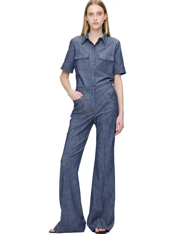 CALLAS MILANO Permanent Collection Tonne High Rise Flare Jeans - Navy