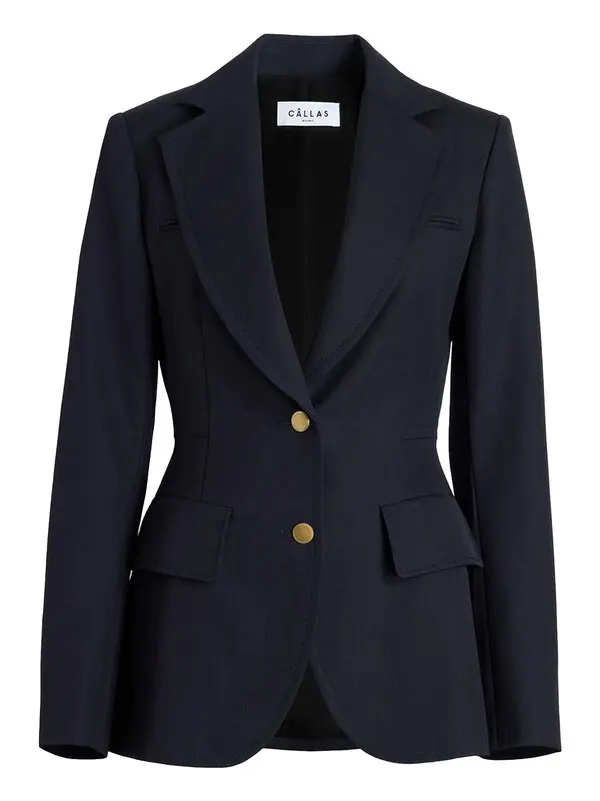 CALLAS MILANO Permanent Collection Neptune Two-button Blazer - Navy