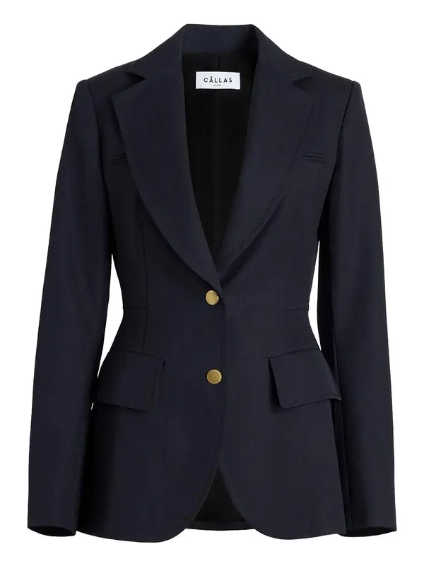 CALLAS MILANO Permanent Collection Neptune Two-button Blazer - Navy