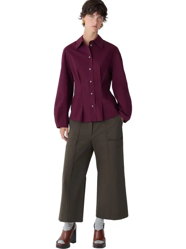 CALLAS MILANO Lucia Lantern Sleeve Shirt - Violet