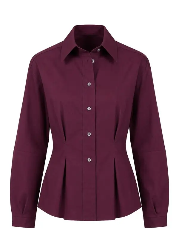 CALLAS MILANO Lucia Lantern Sleeve Shirt - Violet