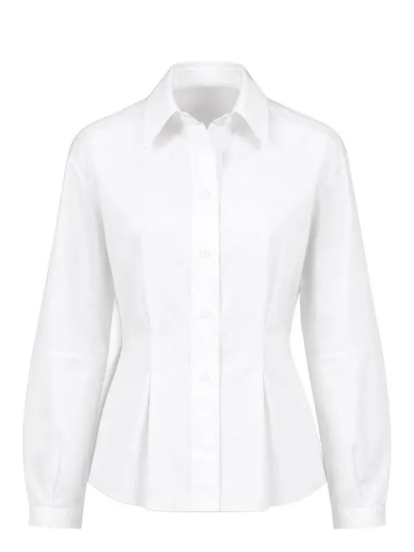CALLAS MILANO Permanent Collection Lucia Lantern Sleeve Shirt - White