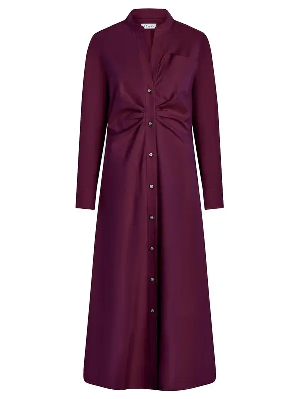 CALLAS MILANO Genny Button Front Shirt Dress - Violet