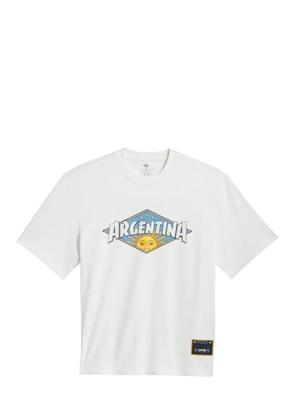 Adidas Thrasher X Afa Argentina Tee Shirt - Core White