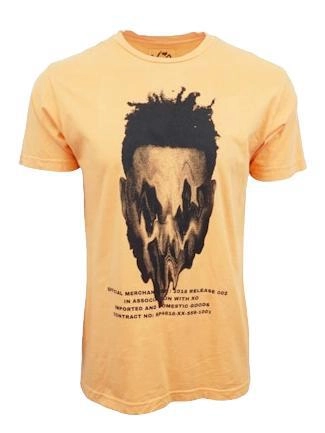 THE WEEKND 2018 Xo Melt T-shirt - Orange