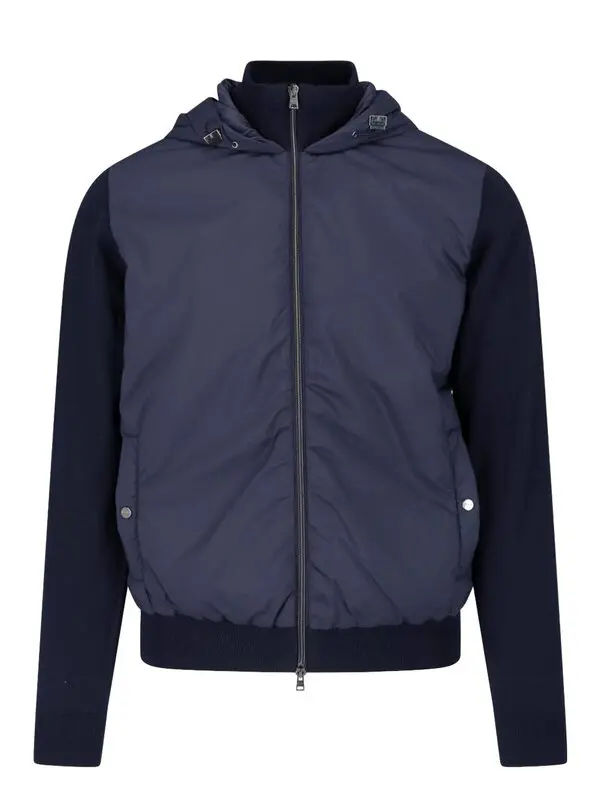 Herno Jacket With Hood - Blue