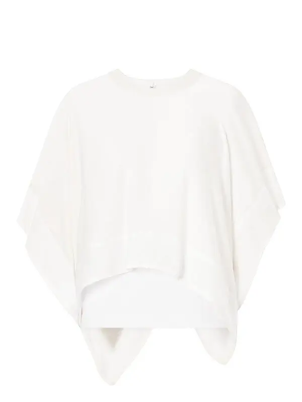 Sacai Layered Satin Blouse - Neutrals